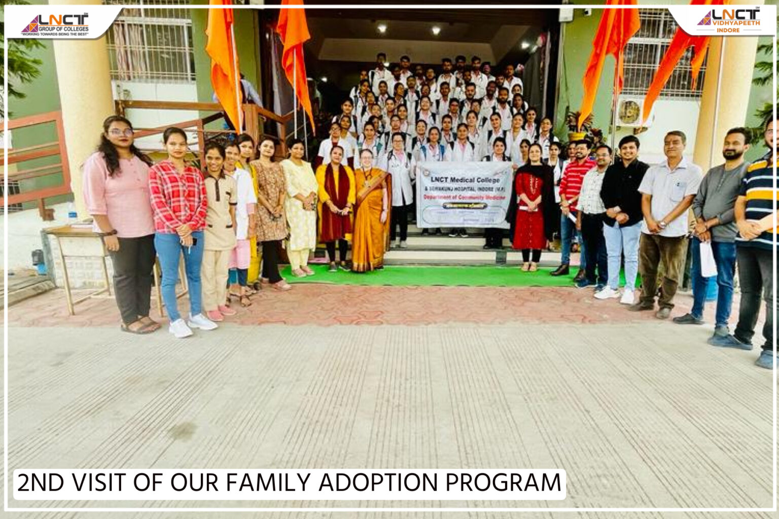 2nd visit of our Family Adoption Program – LNCT Vidhyapeeth University