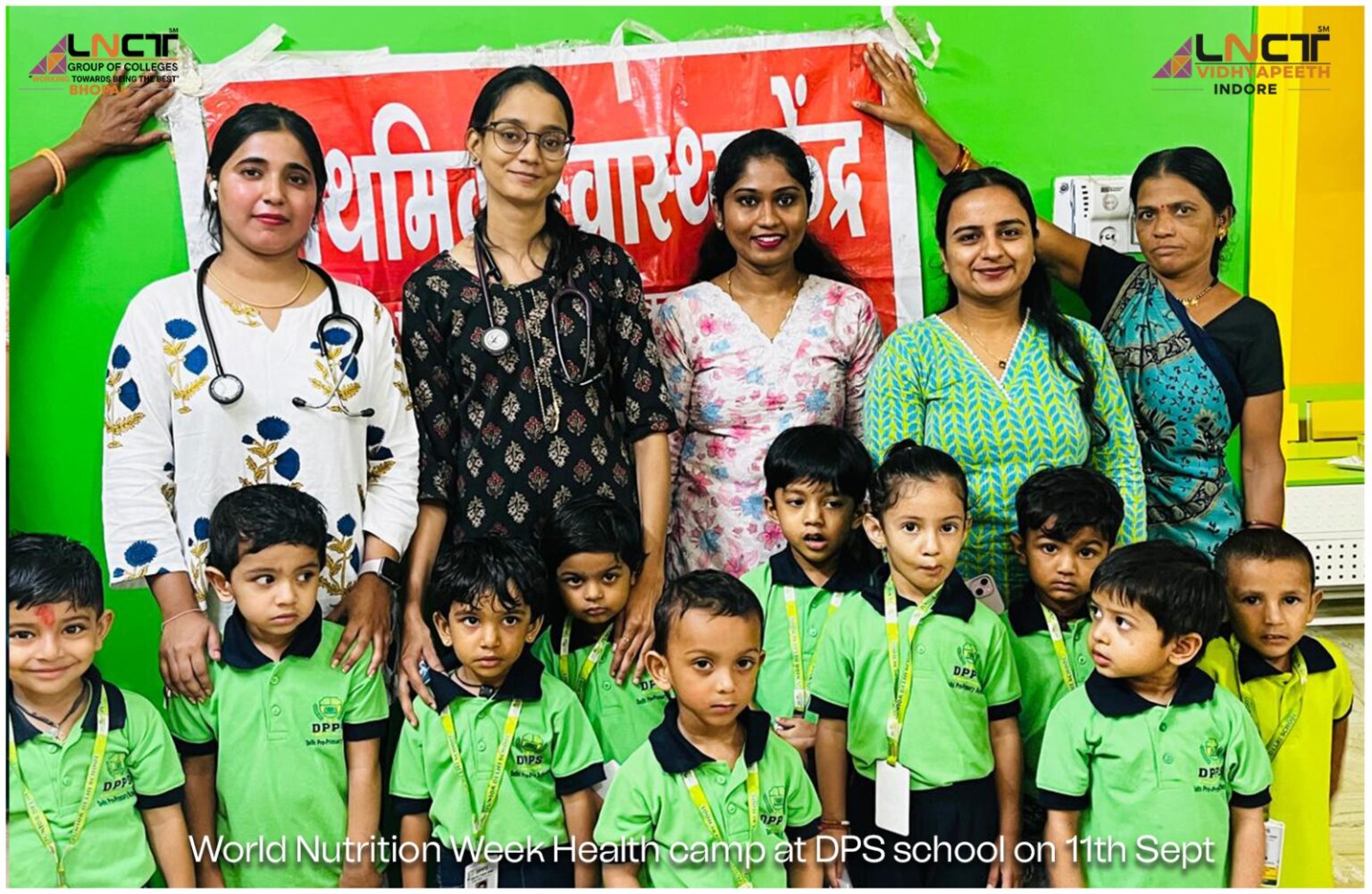 Health Camp at Delhi Pre Primary School – LNCT Vidhyapeeth University